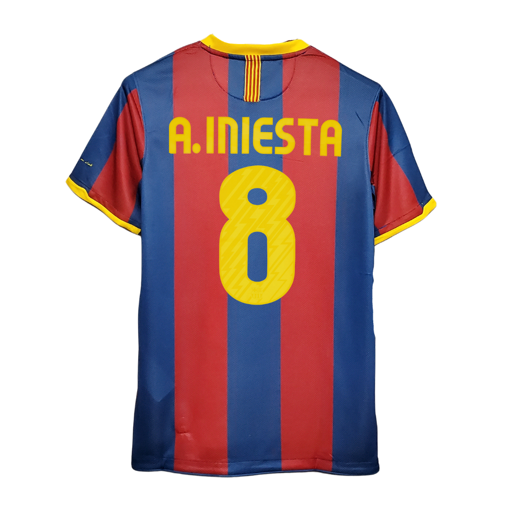 RETRO BARCELONA 'INIESTA 8' LEGENDS HOME SHIRT 2010/11
